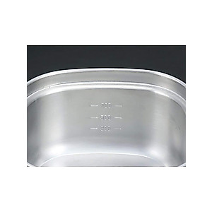 Captain Stag UH-4202 Stainless Steel Square Ramen Cooker, 0.3 gal (1.3 L), Made in Japan, Made in Japan