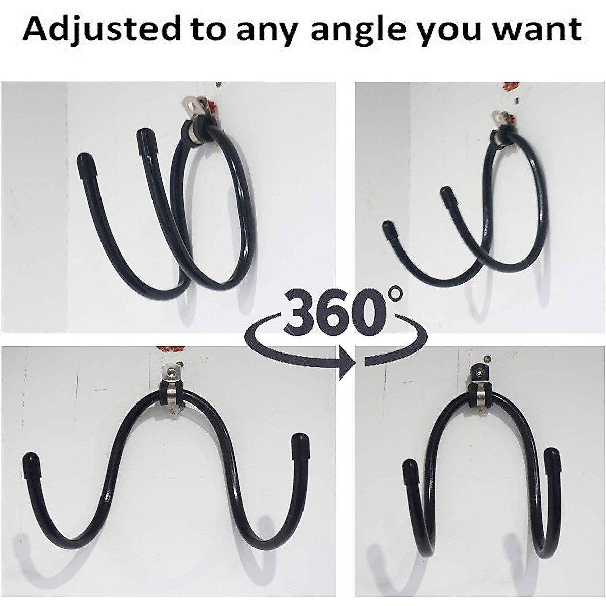 6 Pack—Wall Mount Wine/Towel Rack,Wall Mounted Flexible Adjustable Metal Wine Bottle & Glass Rack Holder | Home & Kitchen Décor | Storage Rack | Wall Mounted Shelves — Rubber protection （No scratches）