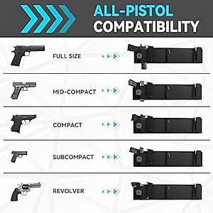 Belly Band Holster for Concealed Carry, KUMGIM Belly Gun Holsters for Men Women 380 9MM, Waist Band Holster Conceal Carrier Belt Airsoft Holster Fits Glock 19 17 42 43, Smith Wesson, Taurus, Ruger