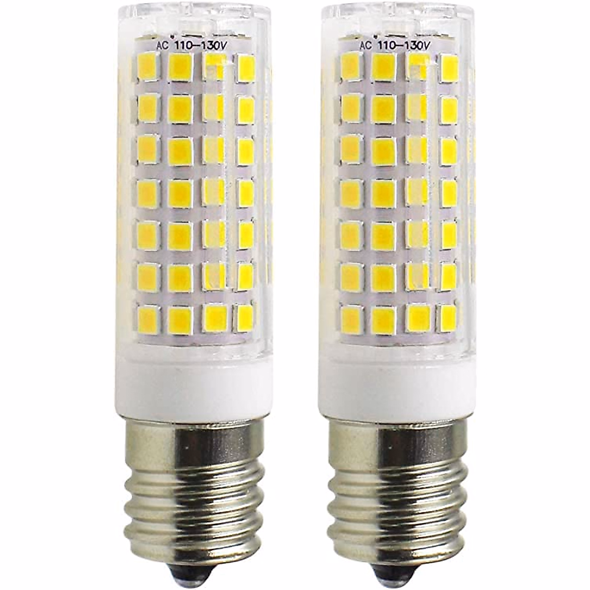 SSXBF E17 Dimmable LED 7W Microwave Oven Bulb - Intermediate Base LED Appliance Light,AC110V120V,Daylight White 6000K,8206232A Ceramic， 75W Halogen Bulb Equivalent(2pack)