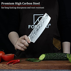 FODCOKI Receive Both-8" Chef Knife and 7" Nakiri Knife