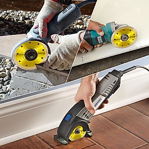 GoYonder 4 Inch Diamond Saw Blade,Super Thin Diamond Saw Blade for Cutting Ceramic Porcelain Tile Granite Marble Suitable for Angle Grinders with 7/8" or 5/8" Arbor 5 PCS