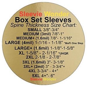 Medium Box Set Sleeves (x5) 2mil + Seal Up - Outer Plastic Resealable Poly Bags for 12" LP Vinyl Record Album Boxset (+1 Free Dj Magnet)