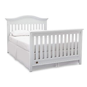 CC KITS Full-Size Conversion Kit Bed Rails for Serta Aberdeen, Adelaide, Ashland, Banbury, Barrett, Bethpage, Fairmont, Fall River, Fernwood & Mid-Century Modern Lifestyle 4-in-1 Cribs (Bianca White)