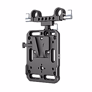 ZGCINE VR-01 VR-02 VR-03 V Mount Battery Plate W/Rod Clamp Standard V Lock Battery Plate Adapter with Automatic Lock Protection VR-03