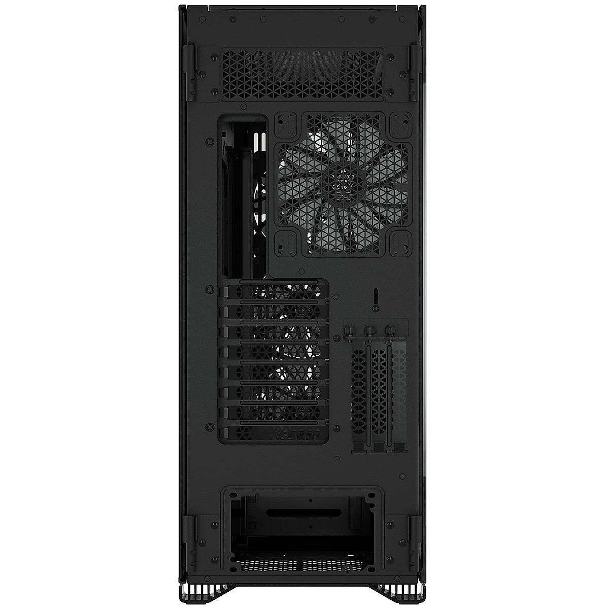 CORSAIR iCUE 7000X RGB Full-Tower ATX PC Case – Three Tempered Glass Panels – Spacious Interior – Easy Cable Management – 4x CORSAIR SP140 RGB ELITE Fans Included – Black