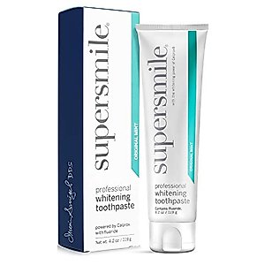 Supersmile Professional Teeth Whitening Toothpaste with Fluoride, Original Mint, 4.2 Oz