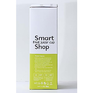 Portable Blender Cup,Electric USB Juicer Blender,Mini Blender Portable Blender For Shakes and Smoothies, Juice,380ml, Six Blades Great for Mixing,Green