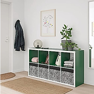 Cloth Storage Bins 13x15x13, Foldable Cubes Box Baskets Containers Organizer for Drawers, Home Closet, Shelf, Nursery, Cabinet, Large Set of 2 (Black & White)