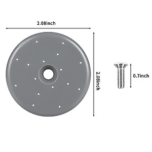 3 Pack Commercial Spray Valve Repair Kit for Most Commercial Sink Pre-Rinse Sprayer Spray Face Bumper and Screw Repair Part 1.42 GPM, Grey