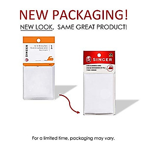 SINGER 00097 Iron-On Mending Fabric, Fabric Patch For Mending ClothesWhite