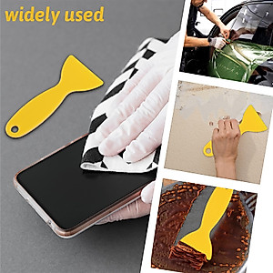 10 Pieces Plastic Scraper Putty Knife Flexible Resin Scraper Paint Scrapers Air Bubble Remover Sticker Installation Tool for 3D Printing Resin Removal Patching Spackling Decal