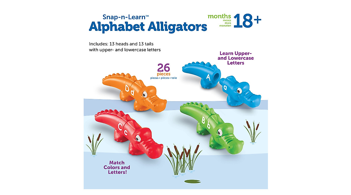 Learning Resources Alphabet Alligators – Fine Motor & ABC Skills for Kids
