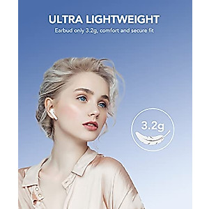 IKG Bluetooth in-Ear Headphones, Wireless Bluetooth 5.3 Headphones with Microphone, HiFi Stereo Sound, 37 Hours Battery Life, IP7 Waterproof, LED Display, in-Ear Headphones Bluetooth