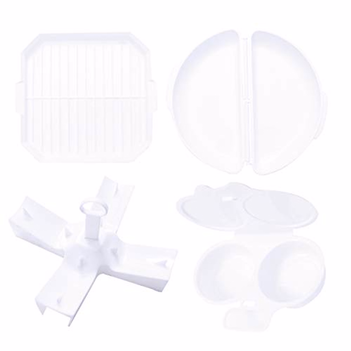 OKUMEYR 1 Set Potato Rack Omelette Machine Pancake Bacon Omelette Pan Egg Bacon Egg Cooker Microwave Omelet Pan Bacon Poached Egg Maker Bacon Grill Egg Machine Omelette Maker White