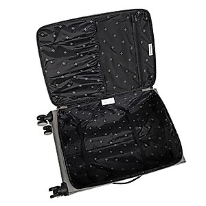 it luggage Census 32" Softside Checked 8 Wheel Spinner, Grey Skin