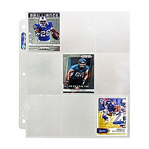 Ultra Pro Silver Series 9-Pocket Pages (25 Count Pack) - Protect your Valuable Sports , or Game Cards, Pairs Perfectly With Pro-Binder for Extra Security