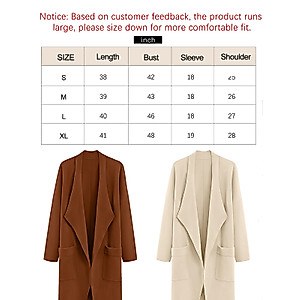 LILLUSORY Women's Oversized Dressy Cardigans 2025 Long Knit Coatigans Lightweight Winter Coat Fall Sweater Jacket Caramel