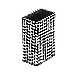 BONAD Bathroom Trash Can Houndstooth Double-Layer No Cover Household Trash Can Living Room Toilet Bathroom Bedroom Crevice Fashion High-Value Trash Can Wastebasket (Color : 8L)