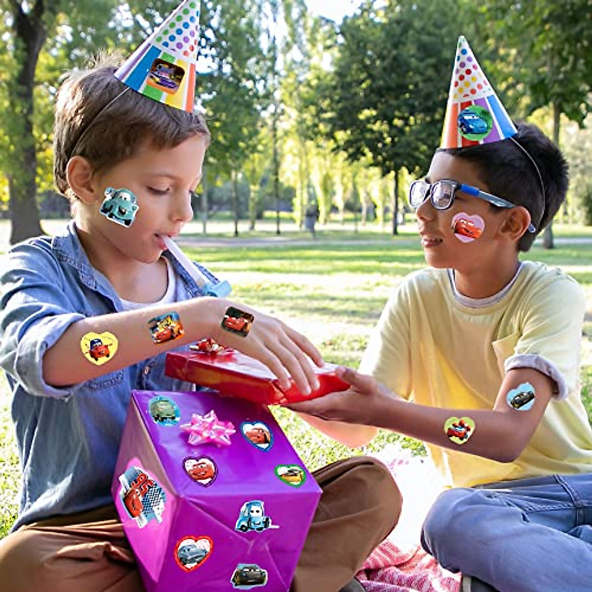 160+ Cute CAR Stickers, 8 Sheets of 8 Car style Super Colorful & Cool Stickers for Kids, Students, Teachers, Adults,.Great Gift for Toddles,Girls,Teens’s Birthday,Christmas Halloween or any Holiday.Decoration for watter bottle, laptop, helmet...(Cute CAR)