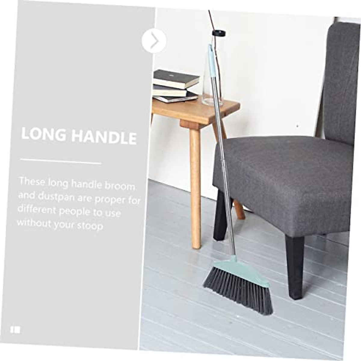 ORFOFE 1 Set Garbage Shovel Indoor Broom Dustpan Home Cleaning Broom Stand up Dustpans Office Broom Dustpan Angle Brooms Lobby Dustpan Scoop Shovel Standing Dustpan Stainless Steel