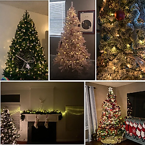 Extra-Long 100 LED 40Ft Star String Lights Outdoor/Indoor, Super Bright Christmas Lights Waterproof 8 Modes Outdoor Twinkle Lights for Bedroom, Garden, Patio, Wedding, Party, Christmas (Warm White)