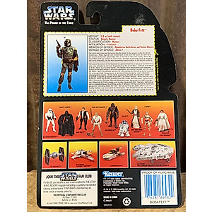Star Wars, The Power Of The Force Red Card, Boba Fett Action Figure, 3.75 Inches