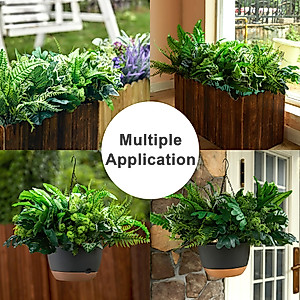 PARTY JOY 14 Bunches Fake Plants Outdoor, Fake Bushes UV Resistant Artificial Flowers Greenery Shrubs Faux Greenery for Outdoor Garden Patio Front Porch Yard Decor