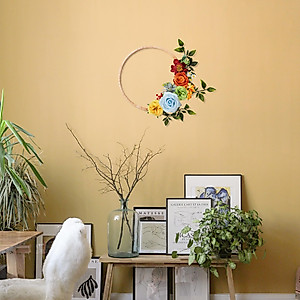 YZXZM Artificial Flowers Combo Box, 38PCS Fake Flowers, Silk Flower Mix with Wire Stem, DIY Wedding Bridal Bouquet Shower Party Home Décor (Multi Color)