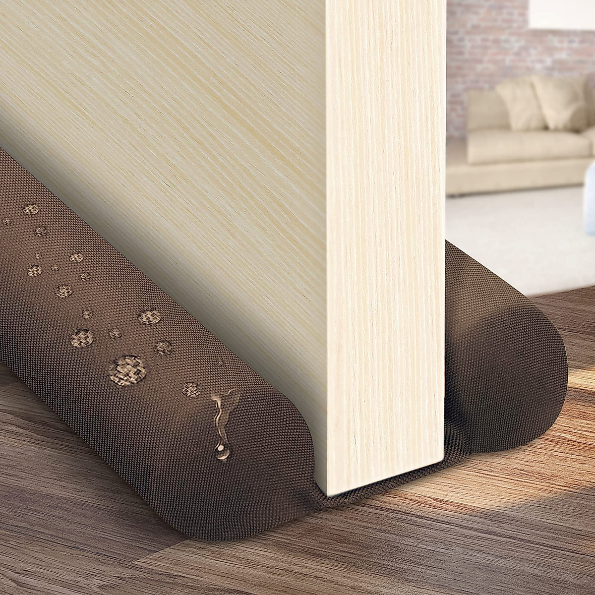 Efoxcity Waterproof Twin Door Draft Stopper Adjustable Size 30" to 36" Weather Stripping Noise Blocker Window Breeze Blocker