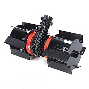 Backpack Lawn Mower 3-in-1 Brush Cutter Tiller Grass Hedge Trimmer Multi-Functional Cultivator Tool Backpack Weeder Cutter Home Garden Weeding Tool (Head 1E40F-5 1.7HP 2-Stroke)