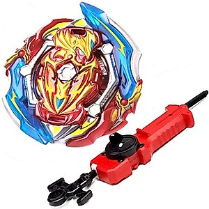 Bey Battle Evolution Blade Turbo God Bay B-150 Booster Union Achilles Cn.Xt+Retsu Gyro Starter Set Red Sword Launcher Grip Batting Top Games Accessories Bey Burst Gaming Tops Spinning Toy Gift for Boy