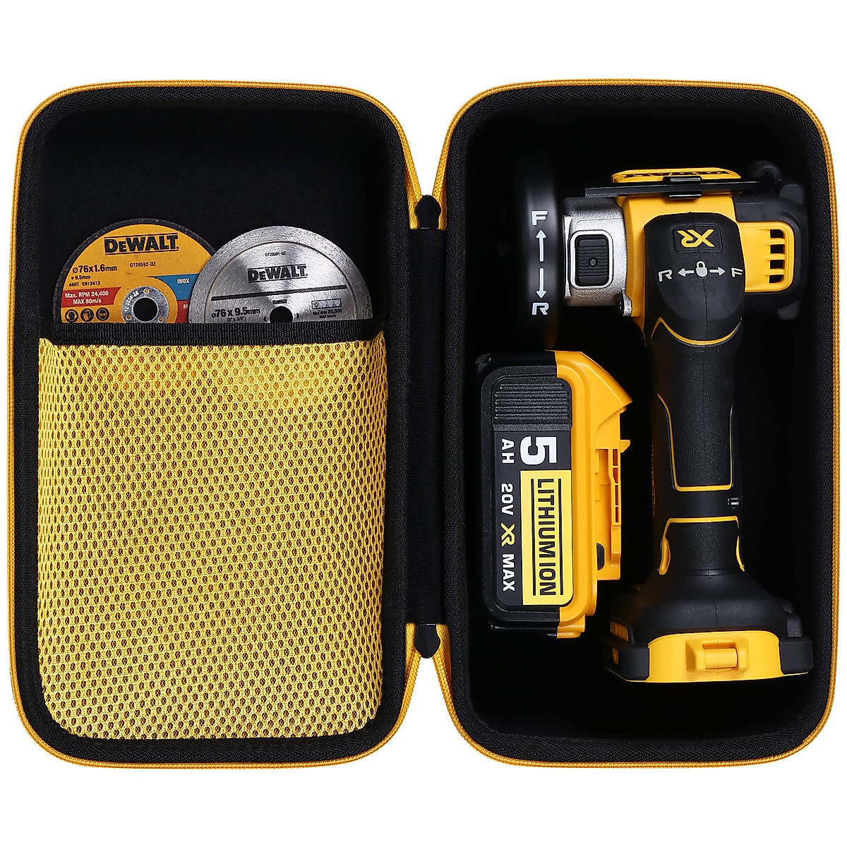 khanka Hard Carrying Case Replacement for DEWALT 20V MAX 3 in 1 Brushless Cut Off Tool (DCS438B), Case Only