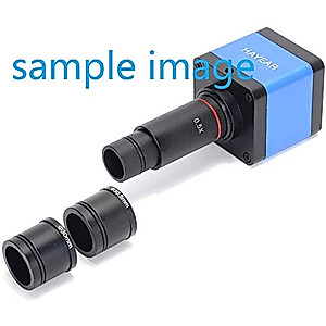 HAYEAR 0.5X Reduction Lens Eyepiece Lens 23.2mm Mounting with 30mm 30.5mm Ring Adapter Applicable for Biomicroscope Stereo Microscope