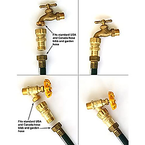 Vibrant Yard Co. LLC Lead-Free Brass 20-30 psi Water Pressure Reducer Regulator, 3/4 inch Hose Thread for Drip System, 140 psi Max Inlet Pressure