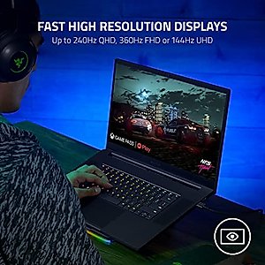 Razer Blade 17 Gaming Laptop: NVIDIA GeForce RTX 3070 Ti - 12th Gen Intel 14-Core i9 CPU - 17.3" UHD 144Hz - 32GB DDR5 RAM - 1TB PCIe SSD - Windows 11 - Chroma RGB - Thunderbolt 4 - SD Card Reader