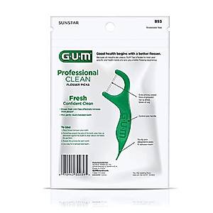 GUM Professional Clean Flossers, Fresh Mint, 90 Ct (Pack of 3)
