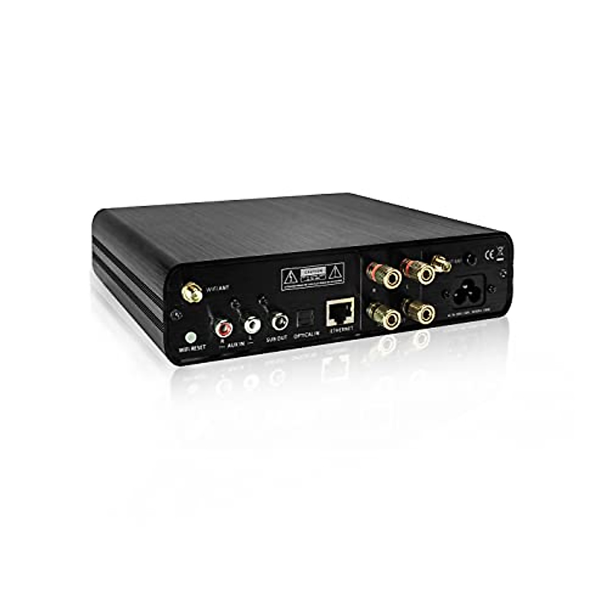 Soundavo NSA-250 Multi-Room Audio Streamer Amplifier 50W + 50W | Supports Airplay, DLNA, WiFi & Bluetooth | 24bit 192 kHz Hi-Fi Audio Streaming Integrated 2.1 Channel Amp for Home Speakers