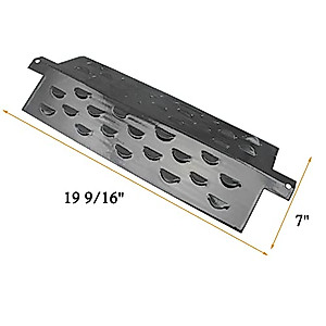Htanch PN6411 (1-pack) 19-9/16" Porcelain Steel Heat Plate for Aussie 7710.8.641, 7710S8.641 Gas Grill Models
