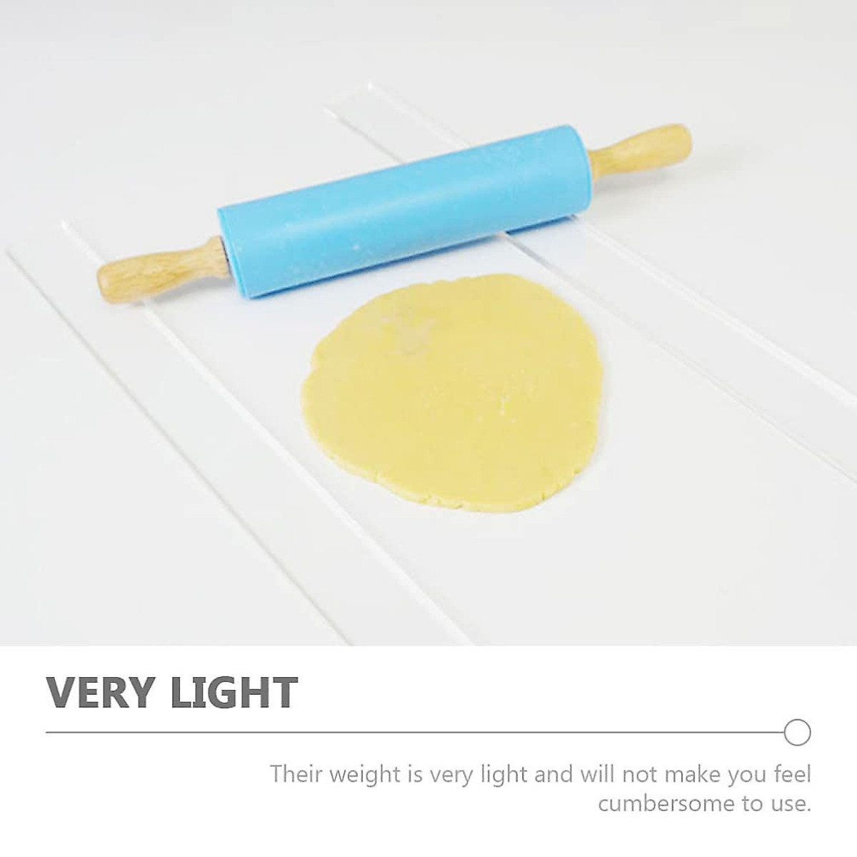 Cabilock 2pcs Biscuit Balance Cookies Crackers Dough Thickness Ruler Dough Leveling Ruler Dough Ruler Measuring Ruler Thickness Leveling Ruler Baking Ruler Acrylic Roll Surface Kitchenware