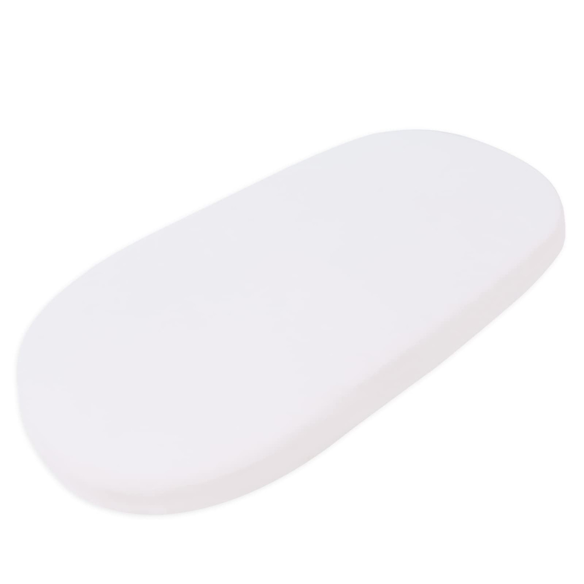 Baby Waterproof Bassinet Mattress Pad Cover and 100% Cotton Sheet(White), 20" x 28"