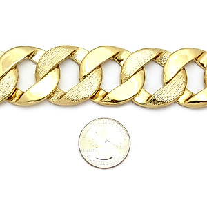 NEW HIP HOP 30mm/30' THICK CUBAN LINK CHAIN NECKLACE - RC2362G, Gold