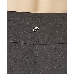 Spalding Women's Slim Fit Yoga Pants | Comfortable Cotton Leggings | Grey | Medium