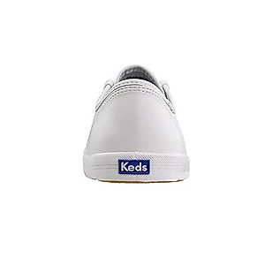 Keds girls Kickstart Sneaker, White Leather, 2 Big Kid US
