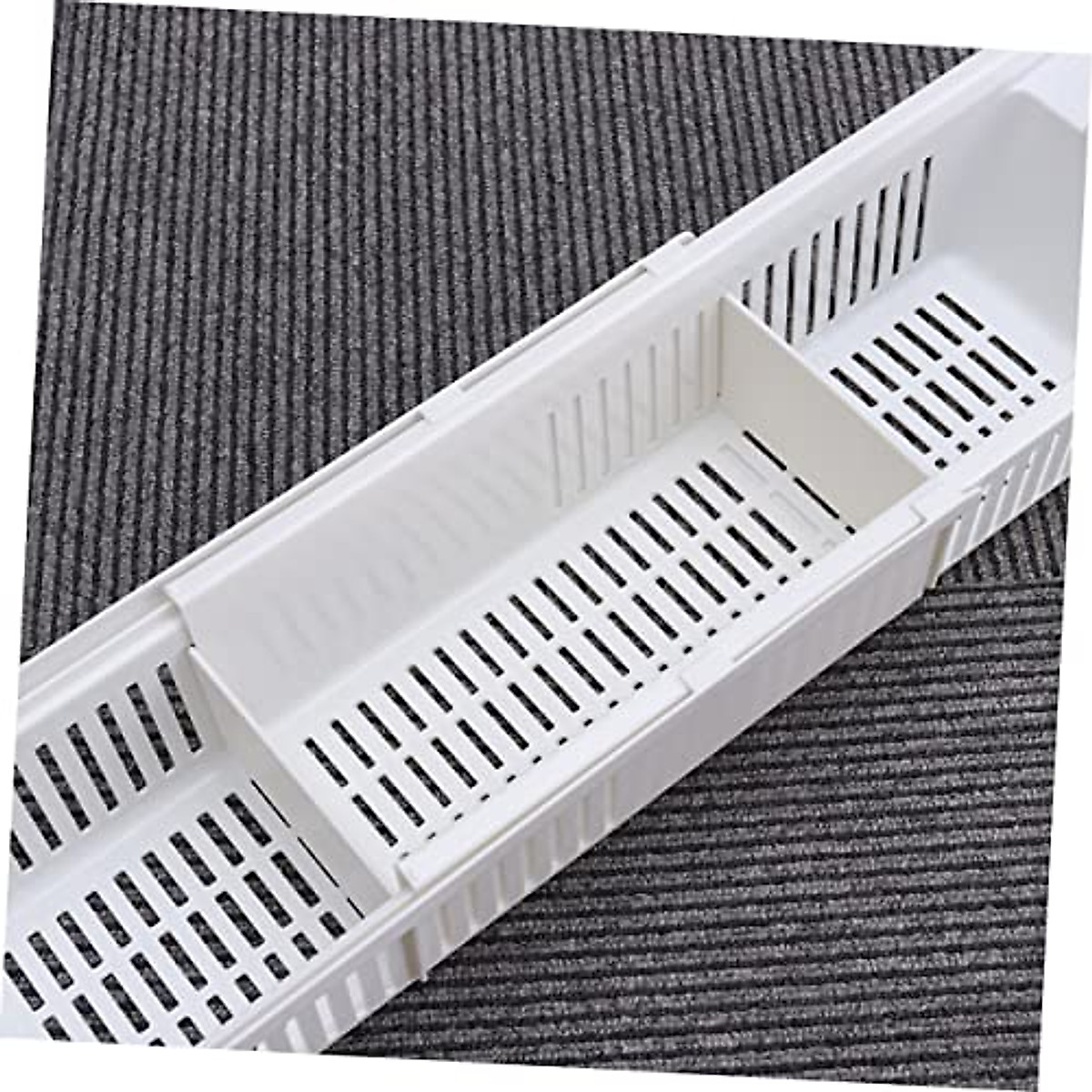 Homoyoyo White Serving Tray Vegetable Container White Basket Bath Caddy Basket for Fruit Store and Drain Tray Bath Rack Bathtub Tray Bathtub Shelf Household Goods Household Products Sink