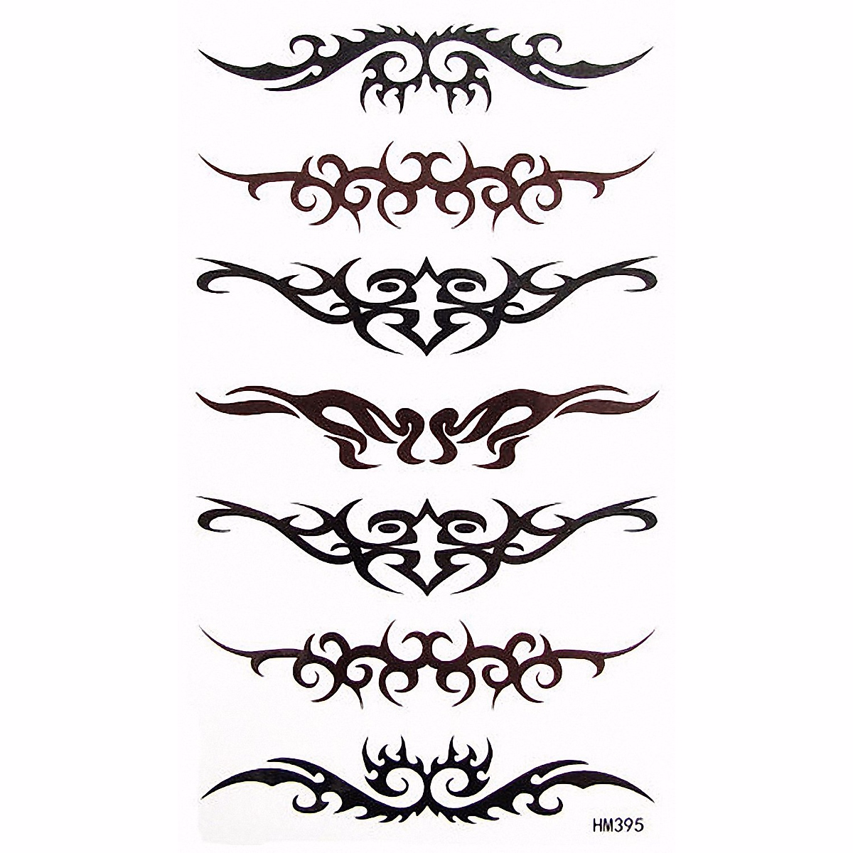 MapofBeauty Tribal Armband Temporary Waterproof Tattoo Sticker(2 pcs/lot)