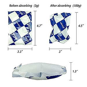 Small Dry Ice Pack Sheets for Shipping Frozen Food - 25 Freezer Ice Sheets for Coolers, Lunch Bags, Food, Camping Outdoor - Re-freezable Absorbent Water Refrigerant Pack - 4.7" x 3.3''