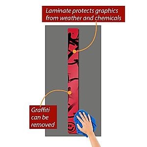 SmartSign - K-2192-R-DG-03x30 Reflective Sign Post Panel | 3" x 30" 3M Diamond Grade Reflective Aluminum Red