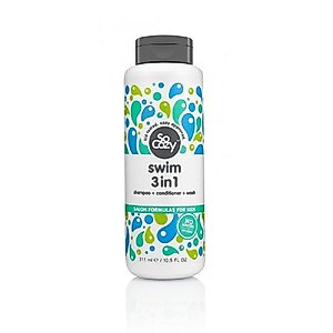 SoCozy Splash Swim 3 in 1 Shampoo + Conditioner + Wash, 10.5 Ounce ( Pack May Vary )