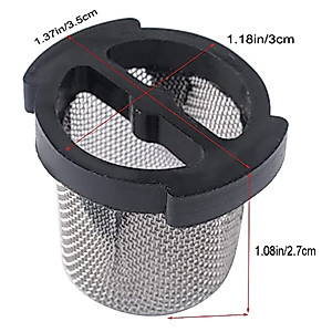 ATIE 6-504-00 Universal Wall Fitting and Quick Disconnect Filter Screen for Zodiac Polaris 280 380 360 180 165 65 Pool Cleaner 9-100-9001/9-100-3008 UWF Connector Assembly (2 Pack)